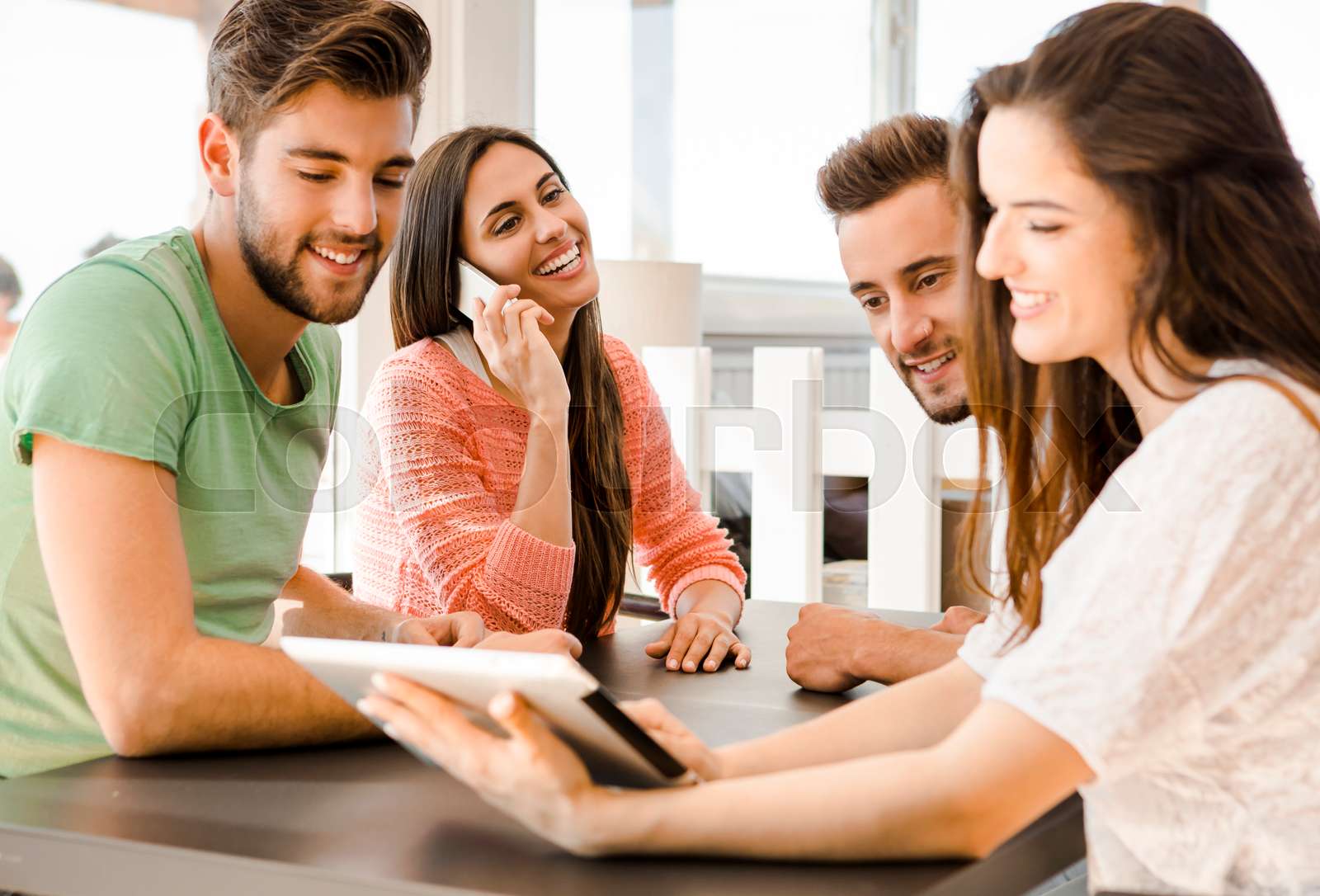 Meeting with friends | Stock image | Colourbox