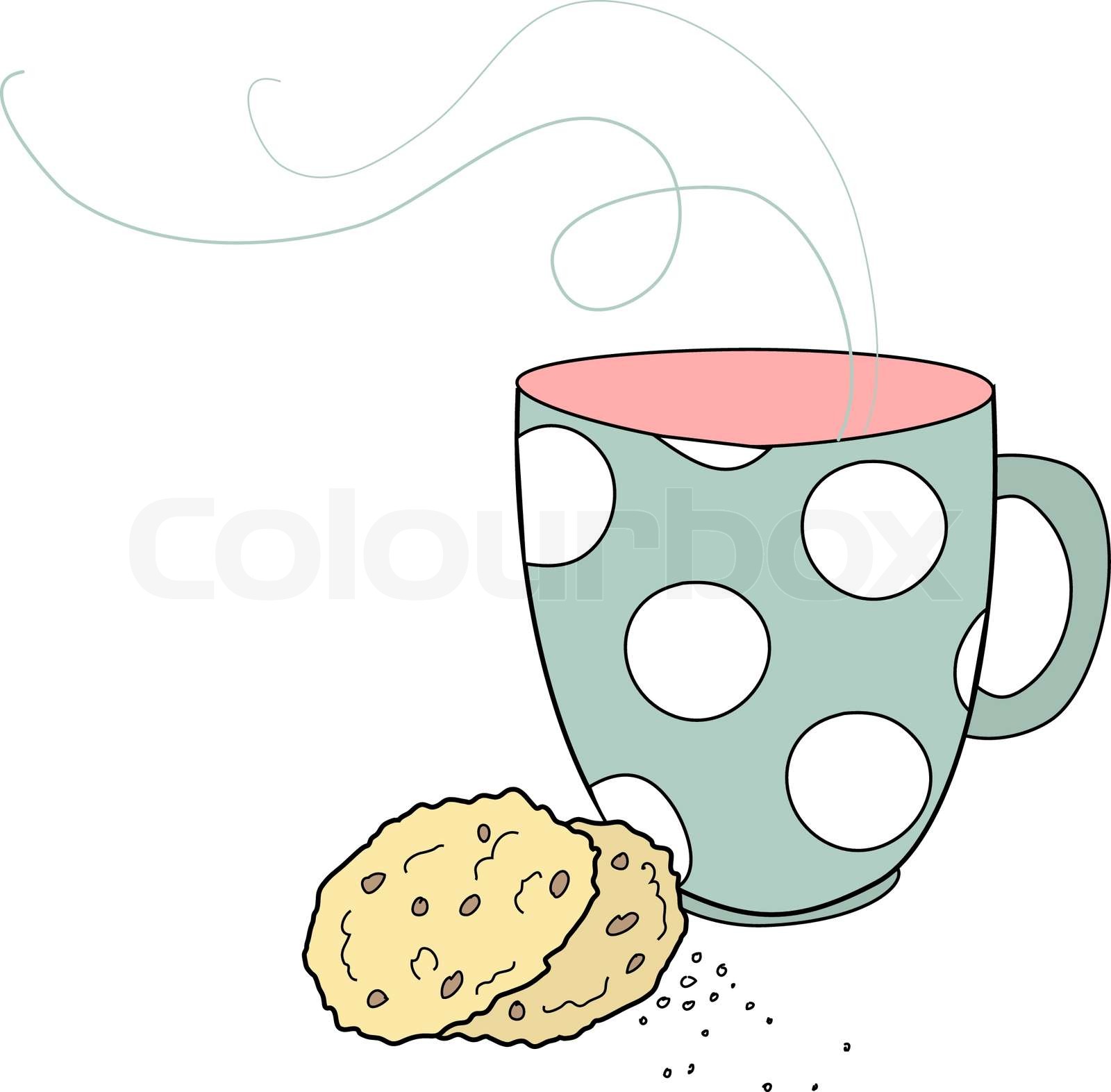 Nice Cup of Tea and a biscuits | Stock vector | Colourbox