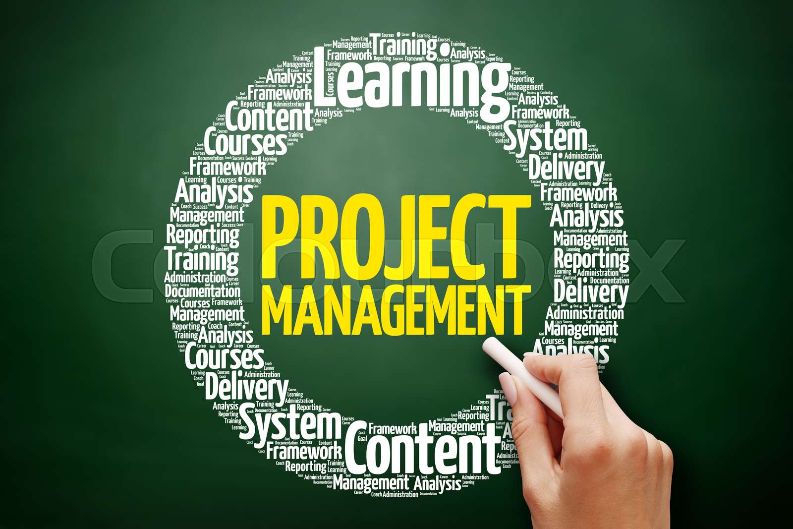 Project Management word cloud | Stock image | Colourbox