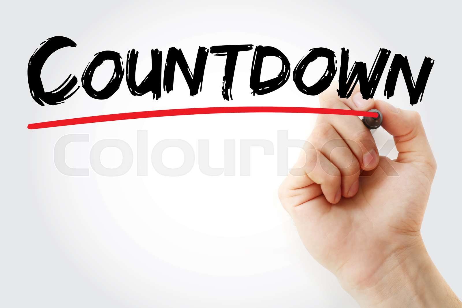 Hand writing Countdown | Stock image | Colourbox