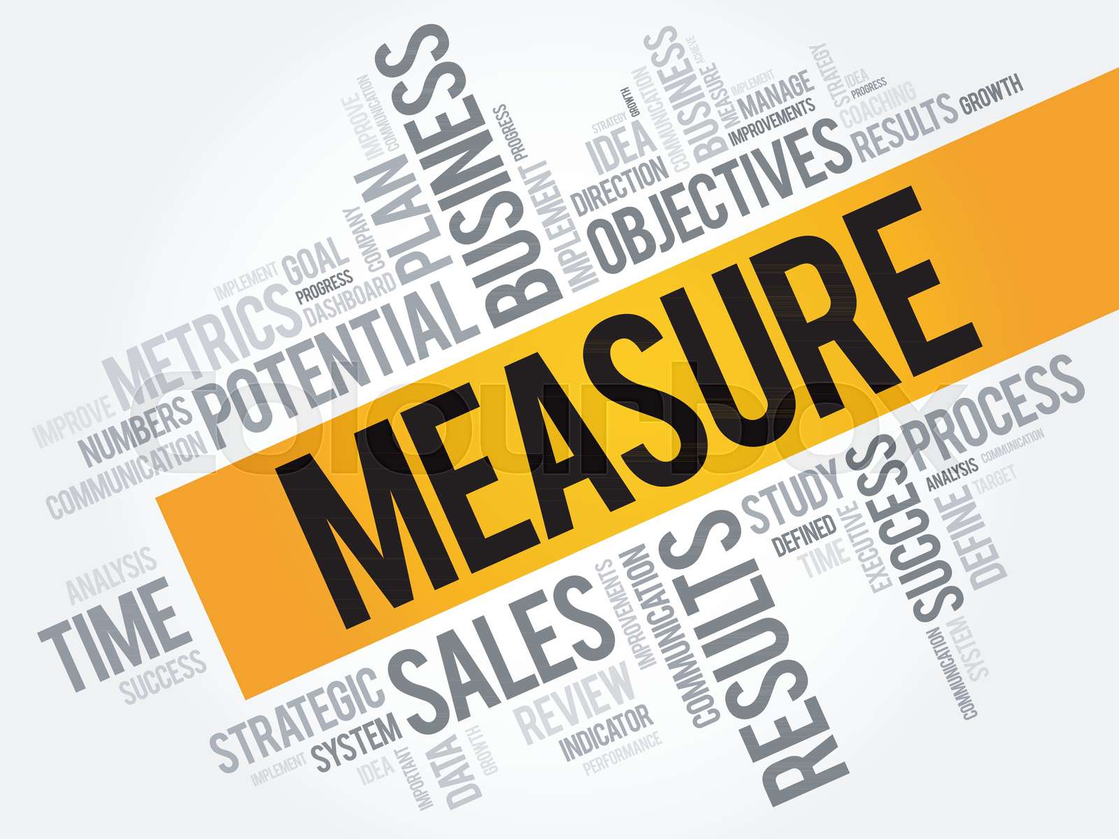 Measure word cloud collage | Stock vector | Colourbox