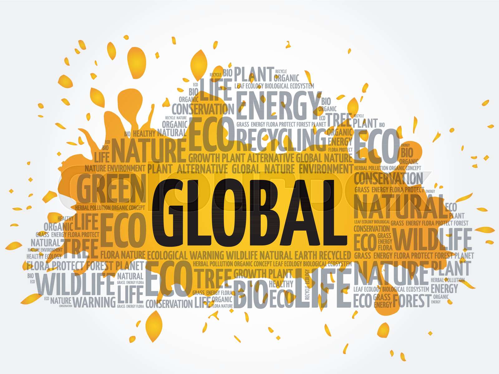 Global word cloud | Stock vector | Colourbox