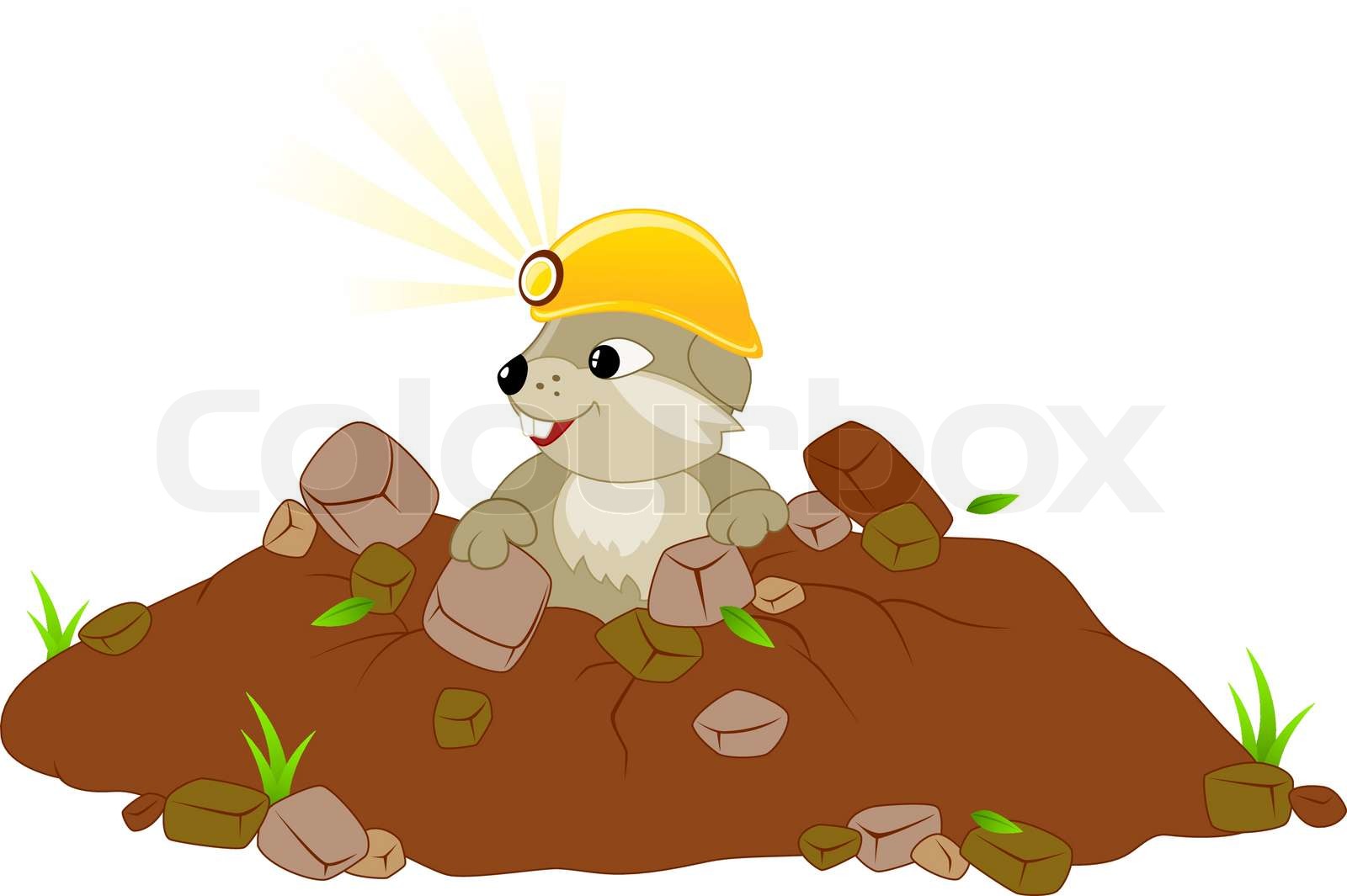 ziesel, cartoon, groundhog | Stock-Vektor | Colourbox