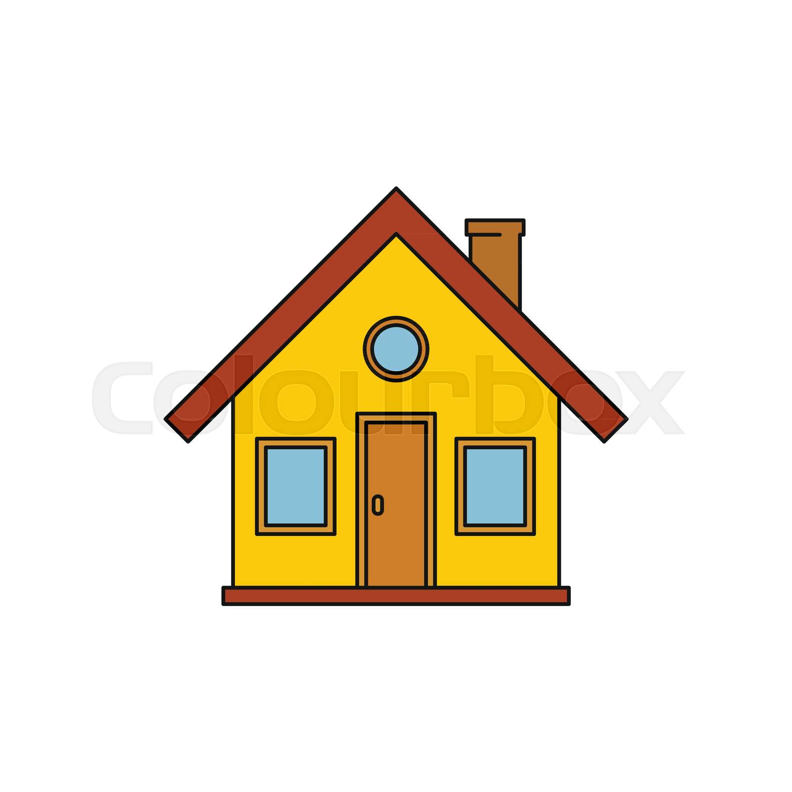 house icon, cartoon style | Stock vector | Colourbox