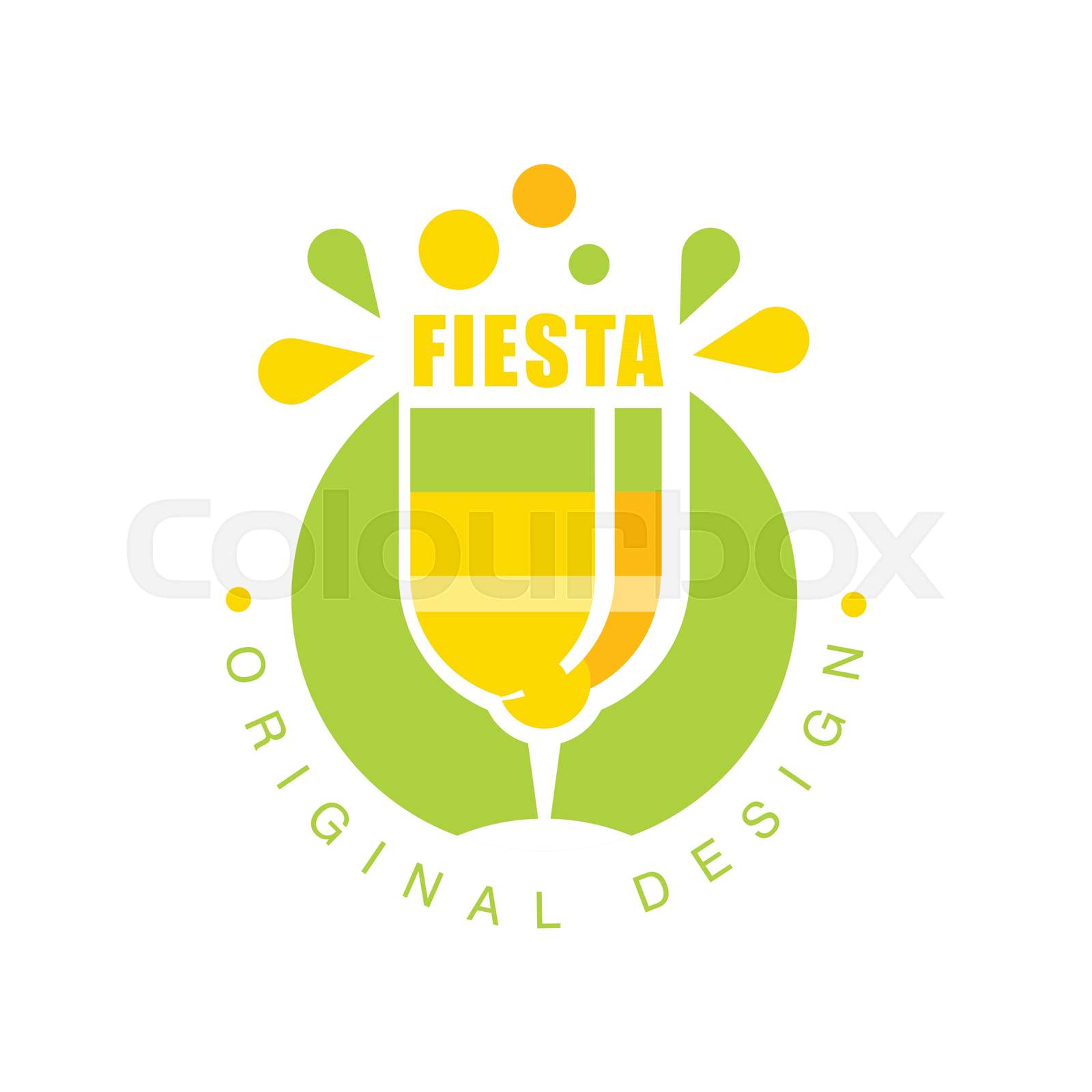 Fiesta logo original design, label for a holiday or festival vector ...