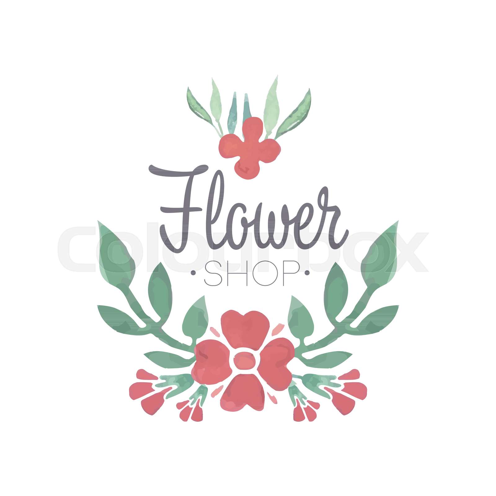 Vintage Floral Label Vector
