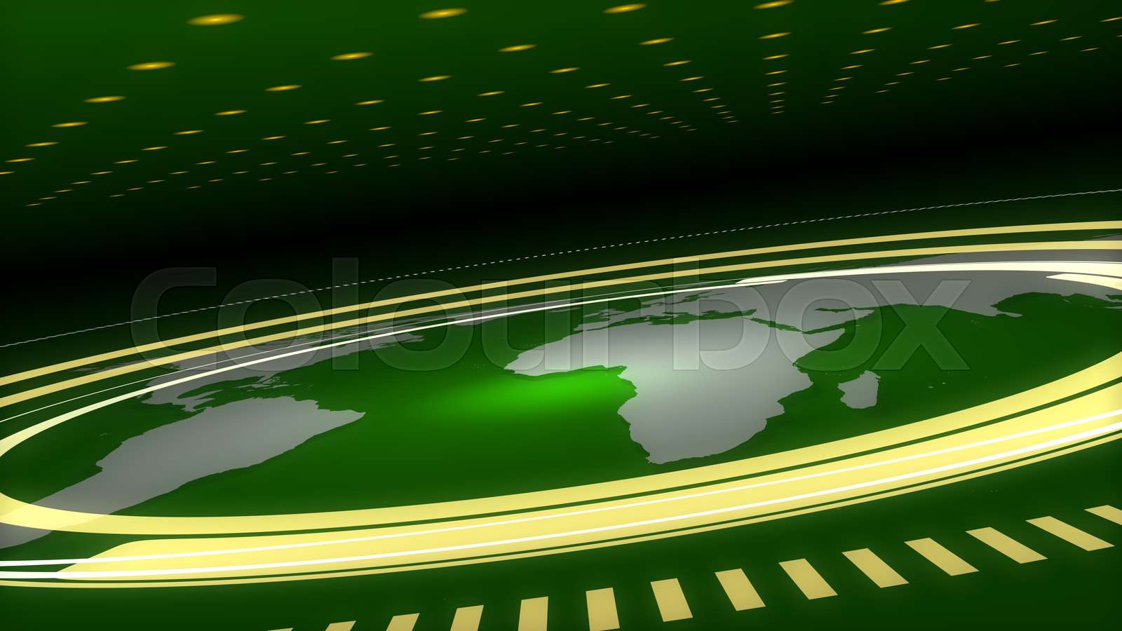 Green Broadcast Studio Background | Stock image | Colourbox