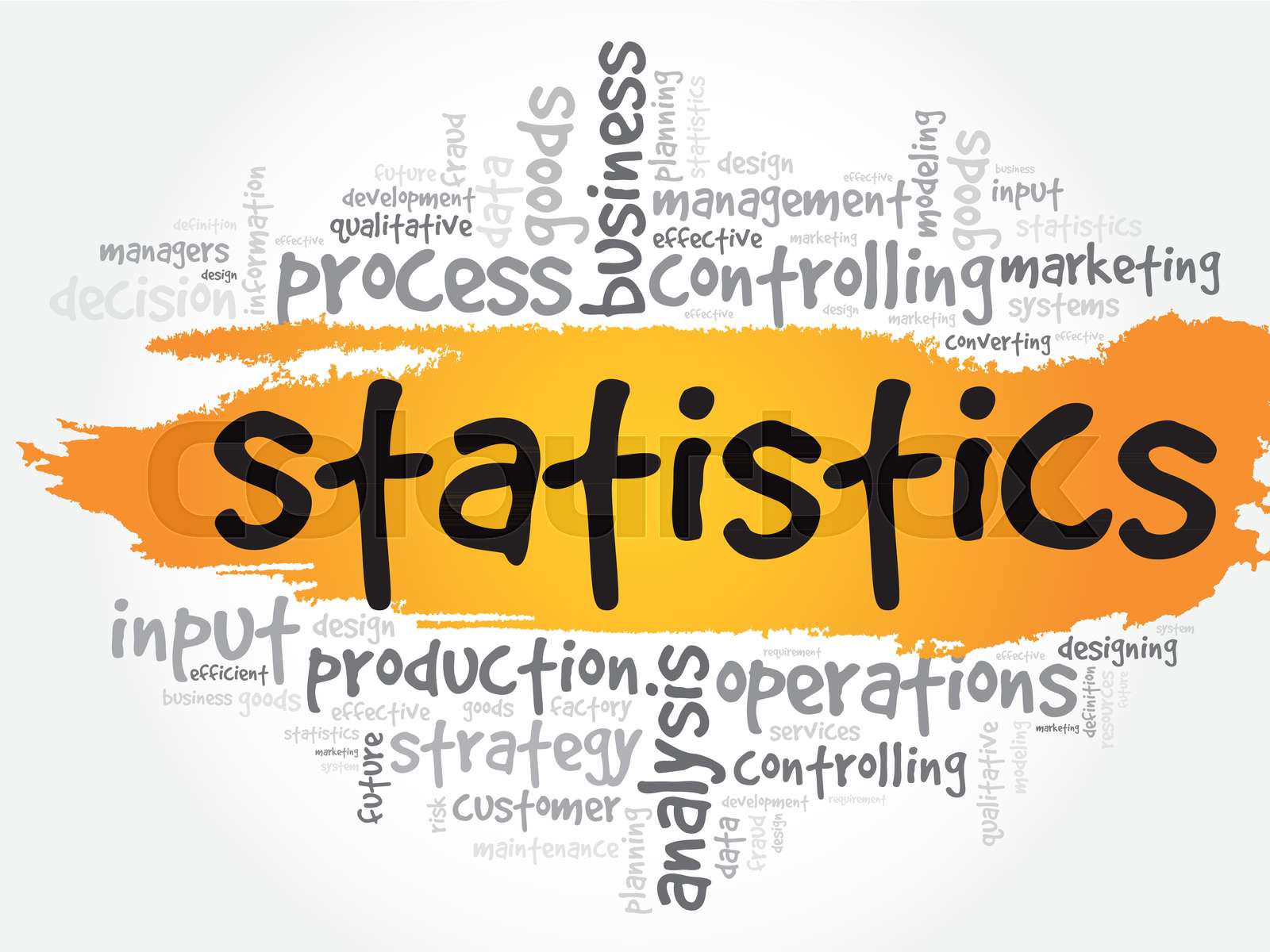 STATISTICS word cloud collage | Stock vector | Colourbox