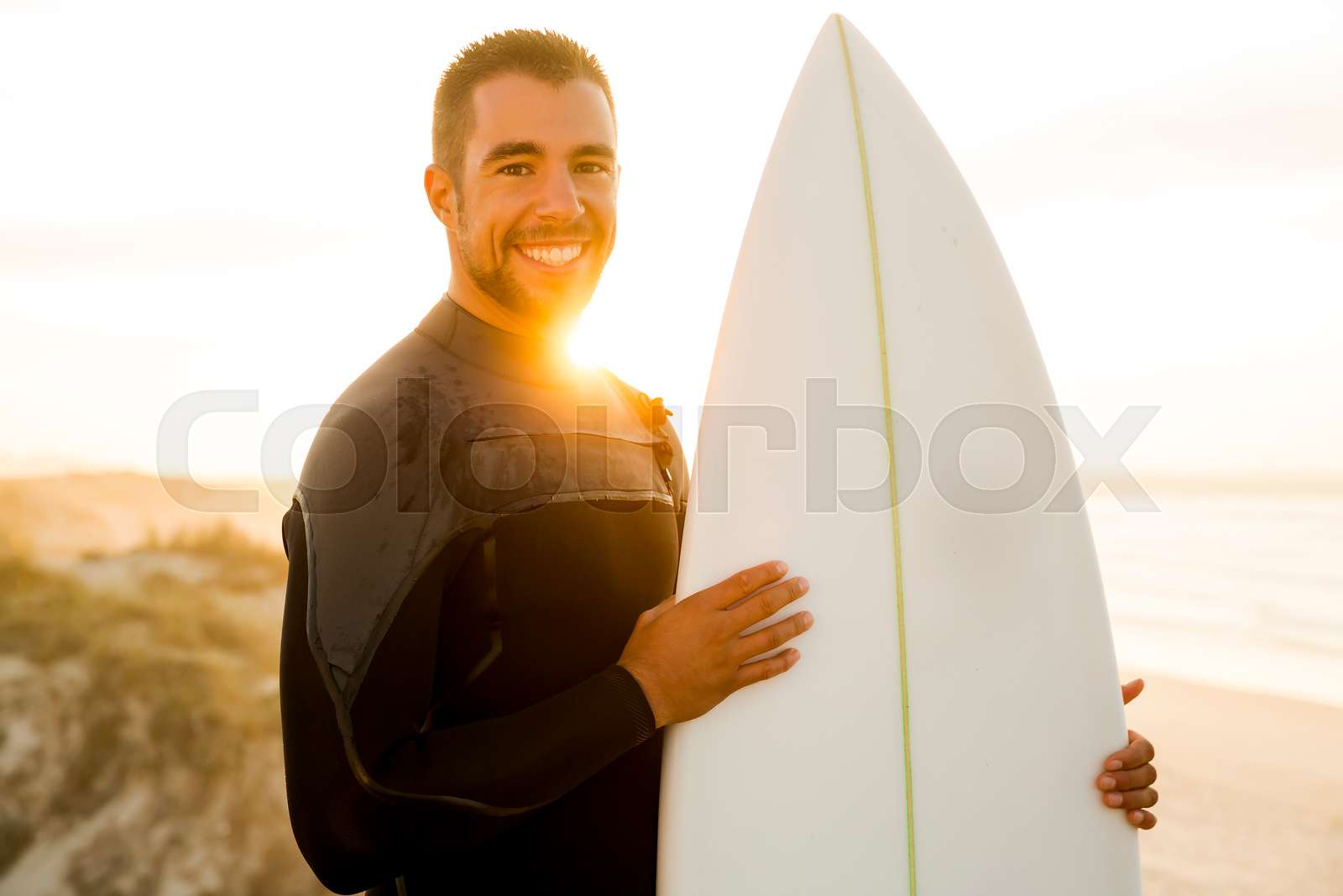 Surfing makes me smile | Stock image | Colourbox
