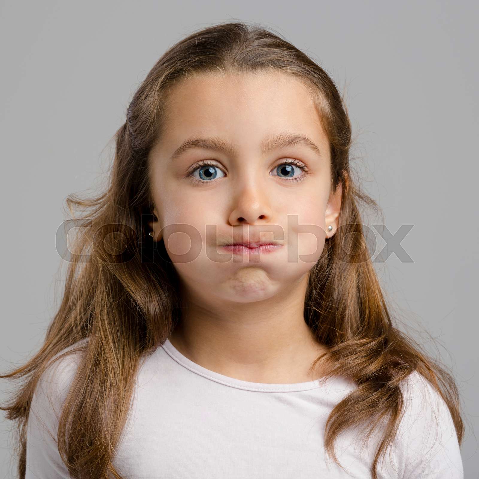 Funny little girl | Stock image | Colourbox