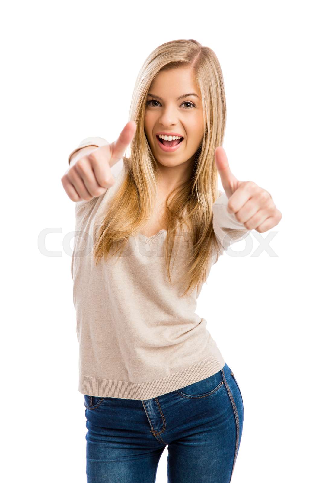 Happy girl | Stock image | Colourbox