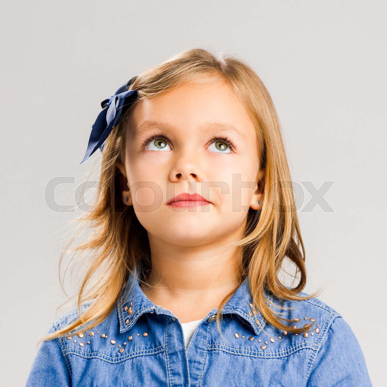 Girl thinking | Stock image | Colourbox