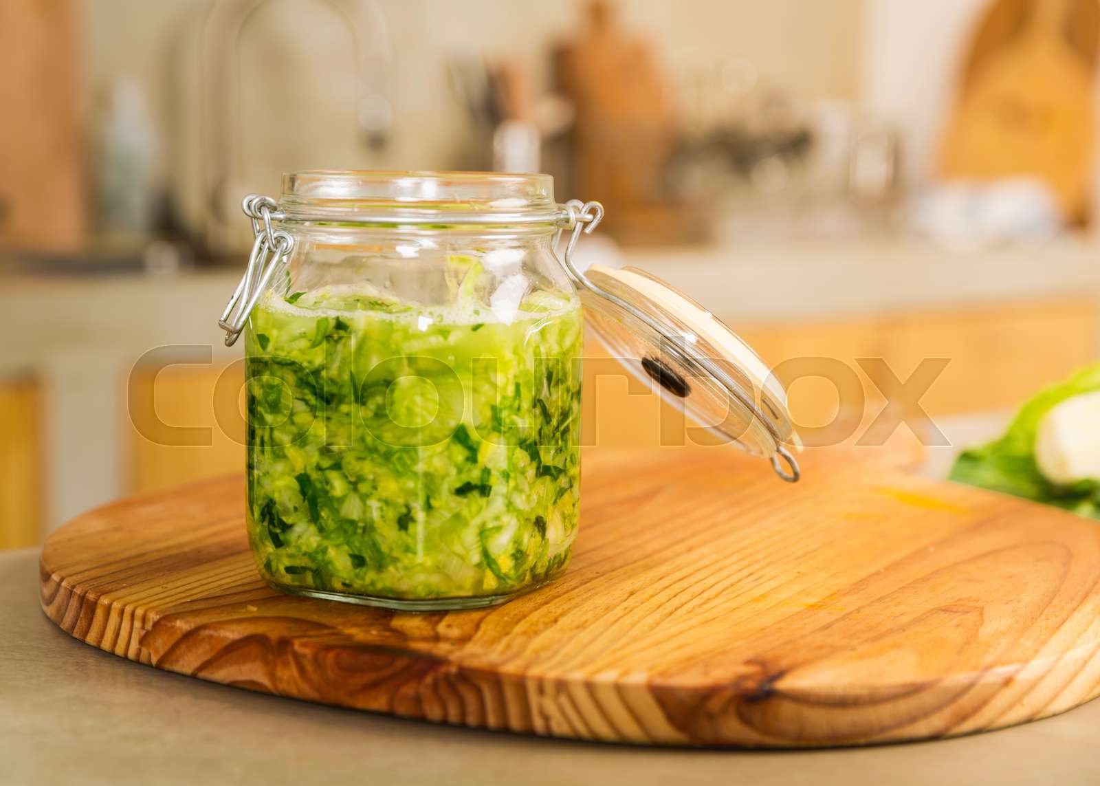 Jars of kimchi | Stock image | Colourbox