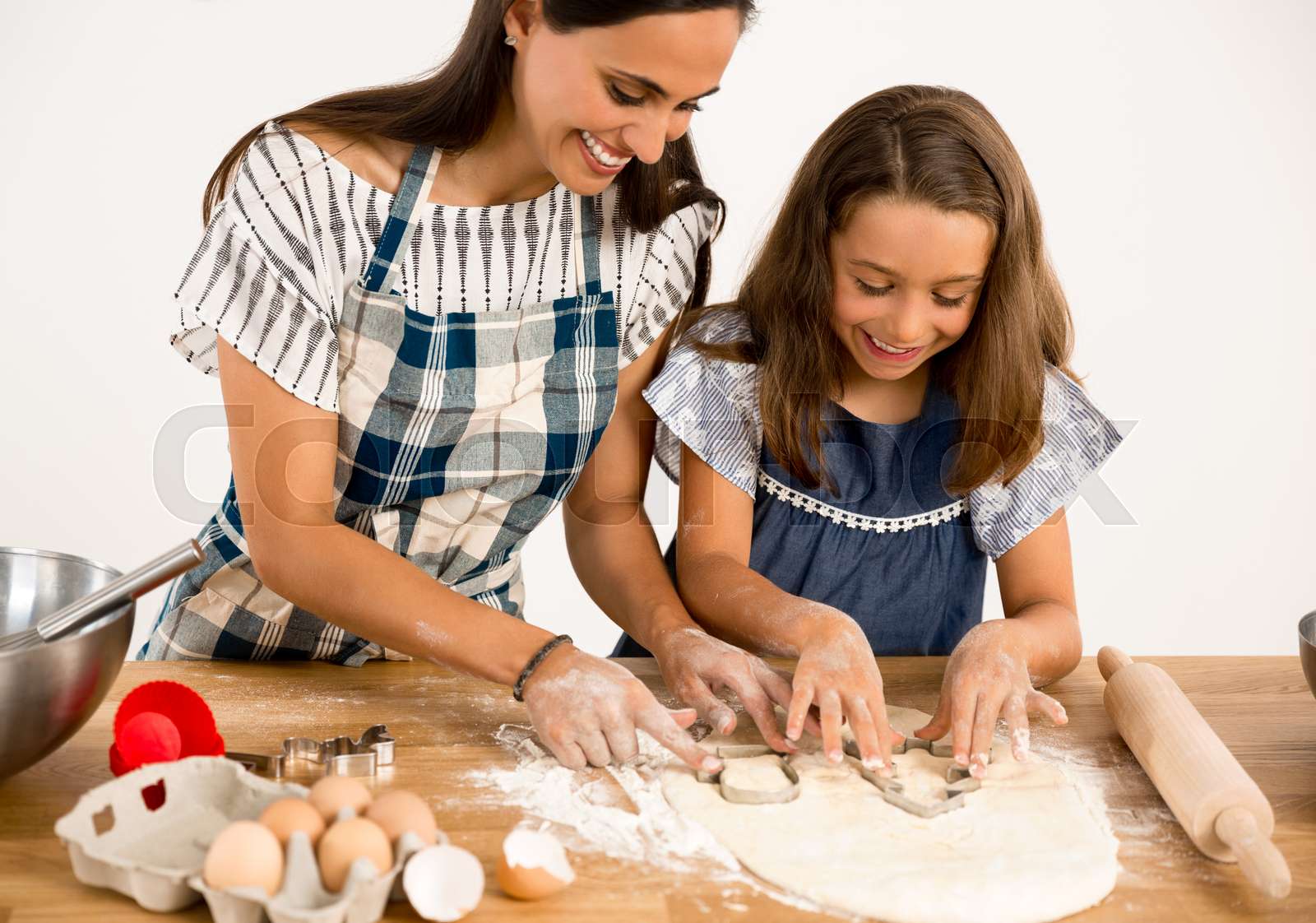 Learning to bake | Stock image | Colourbox