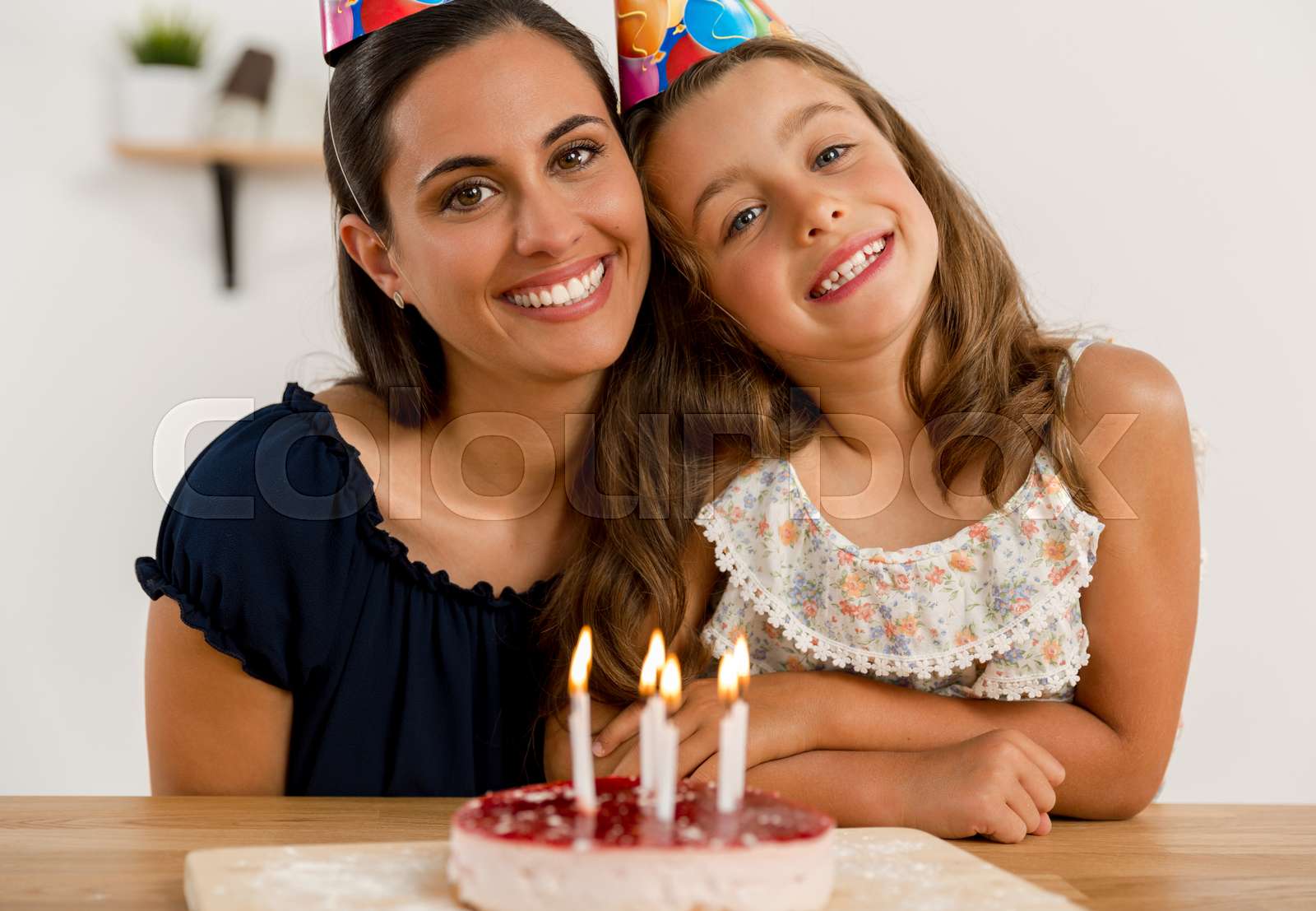 Birthday party with my mom | Stock image | Colourbox