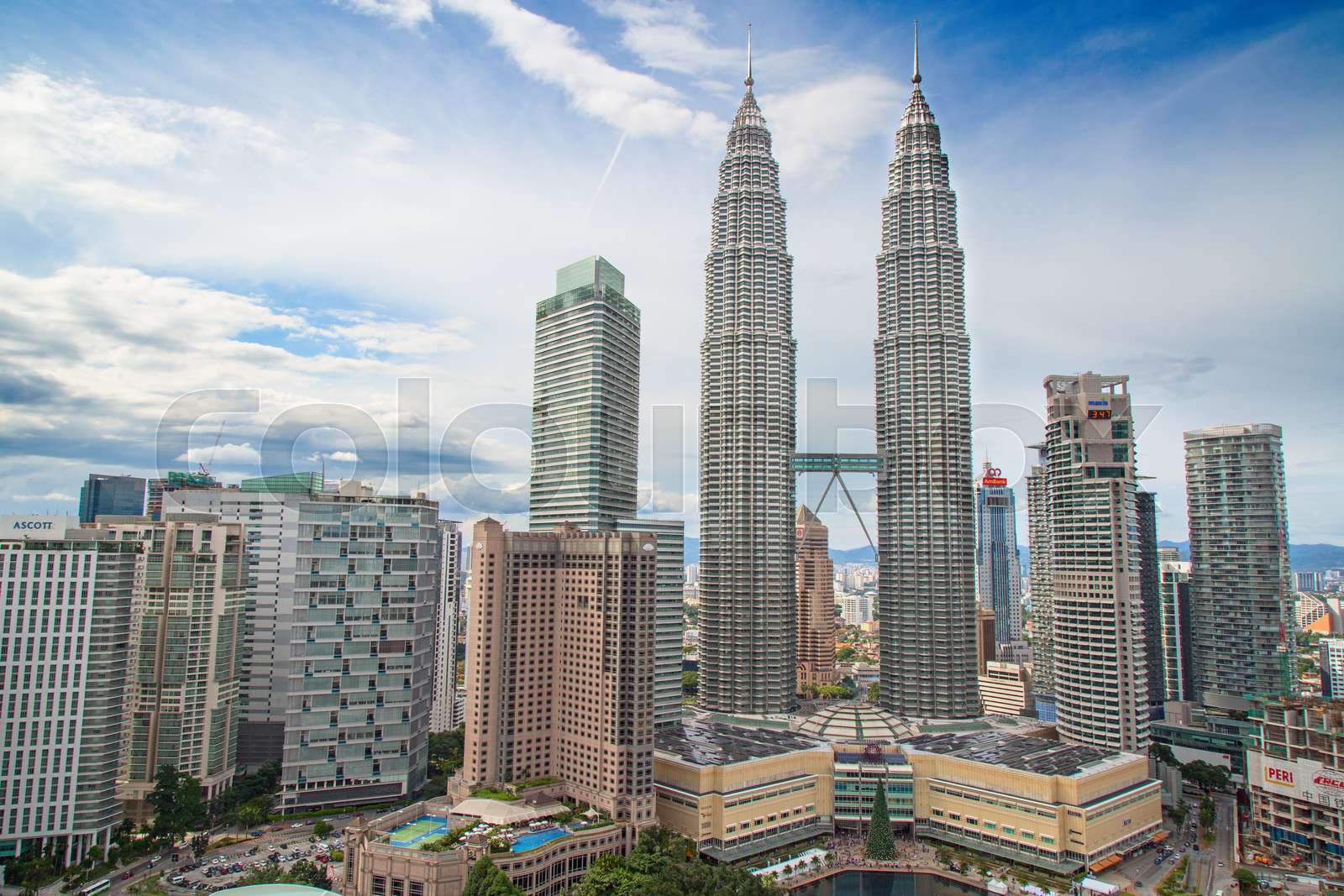 Twin towers | Stock image | Colourbox