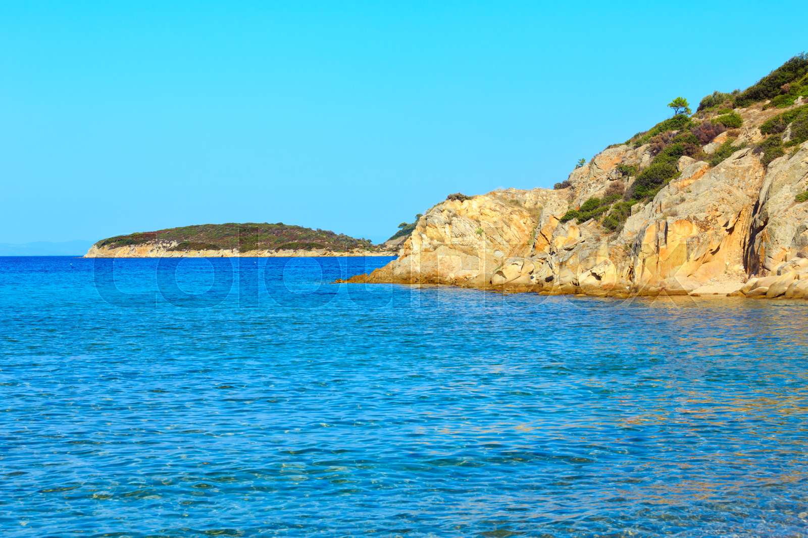 Trani Ammouda beach(Halkidiki, Greece). | Stock image | Colourbox