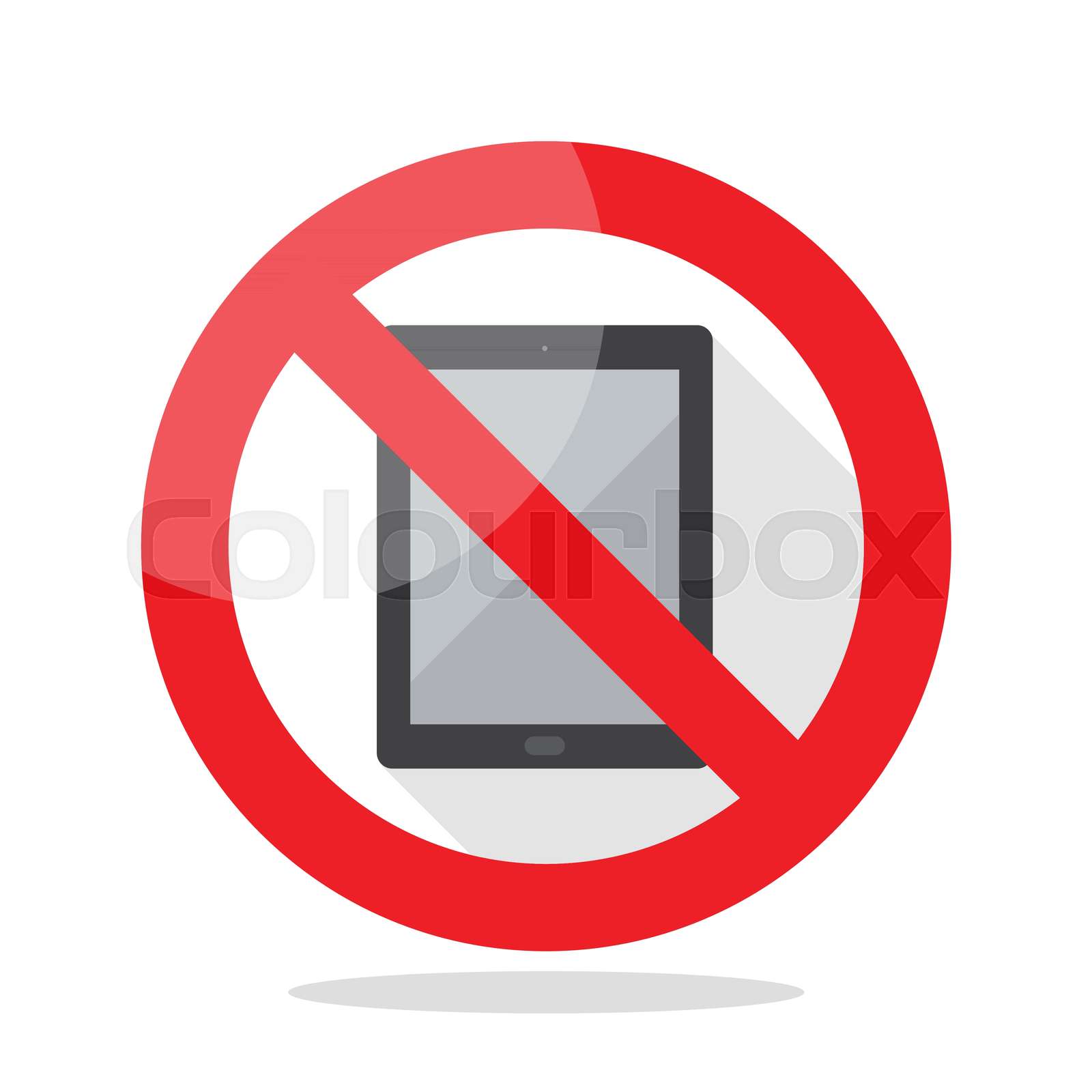 No computer tablet sign | Stock vector | Colourbox