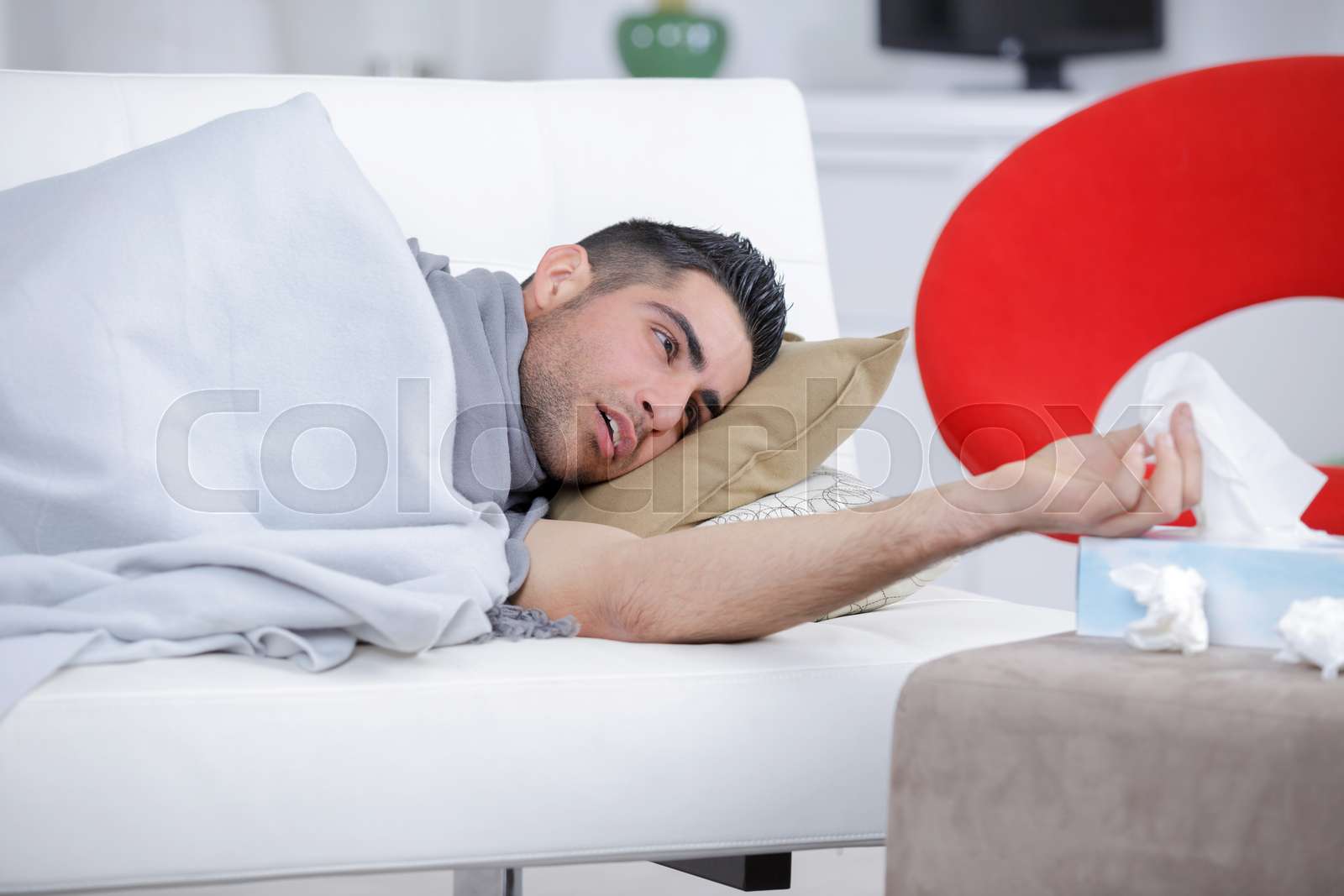 a sick man | Stock image | Colourbox