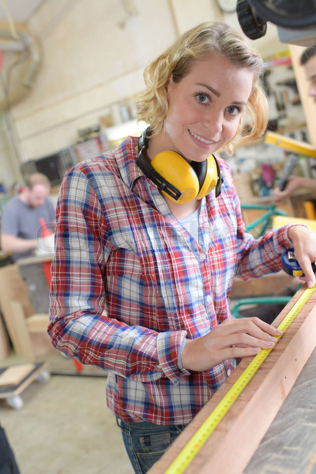 female carpenter | Stock image | Colourbox
