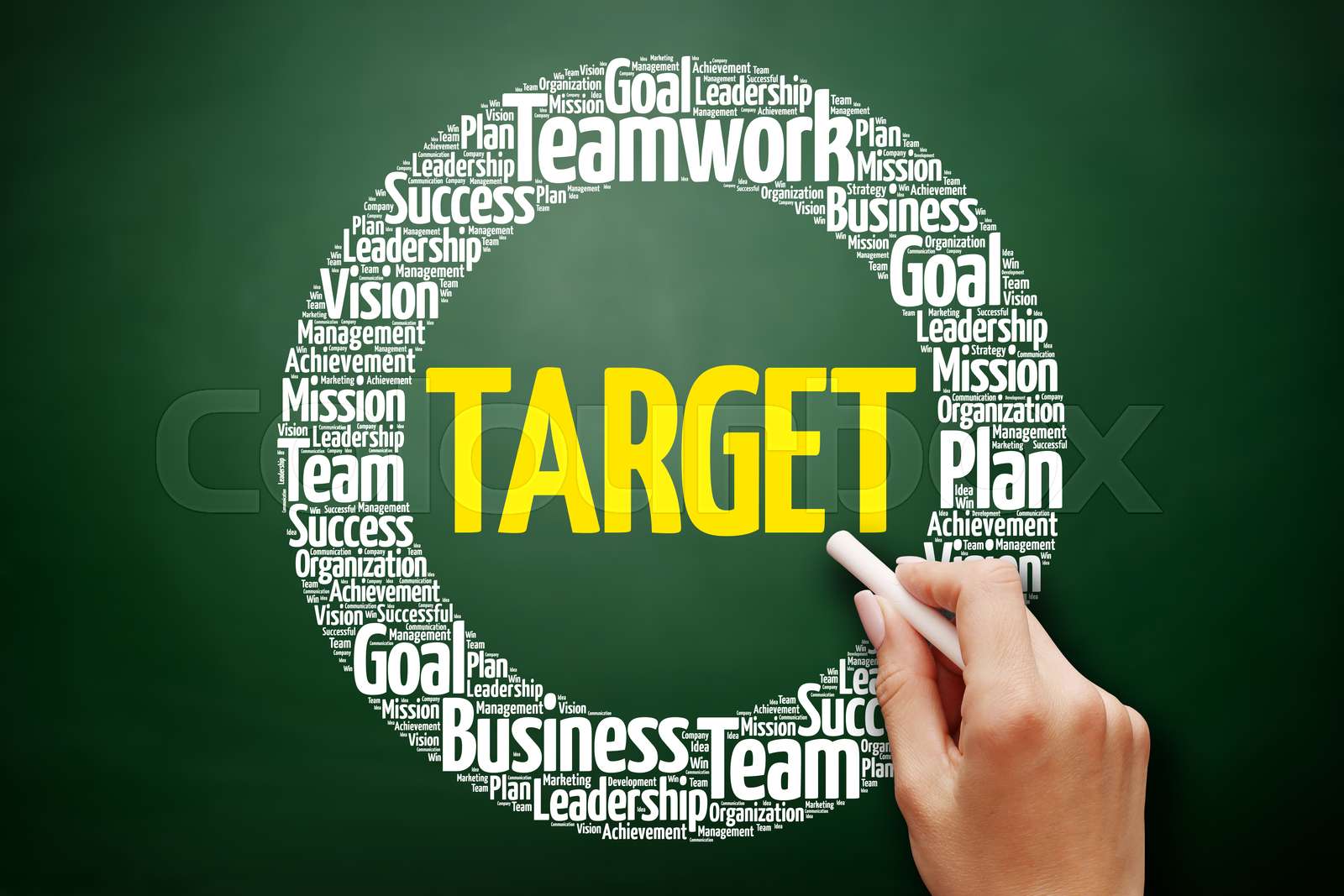 Target word cloud collage | Stock image | Colourbox