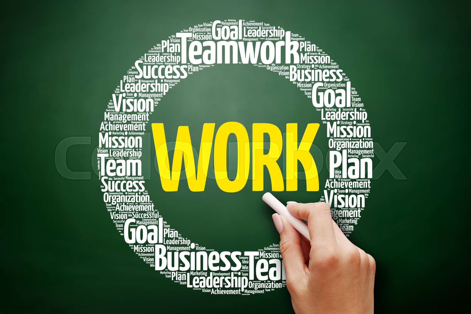 Work word cloud collage | Stock image | Colourbox