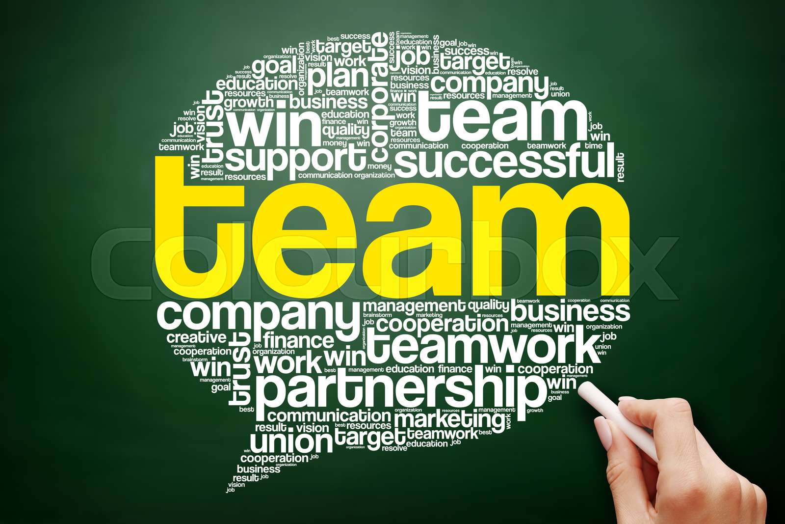 TEAM message bubble word cloud | Stock image | Colourbox