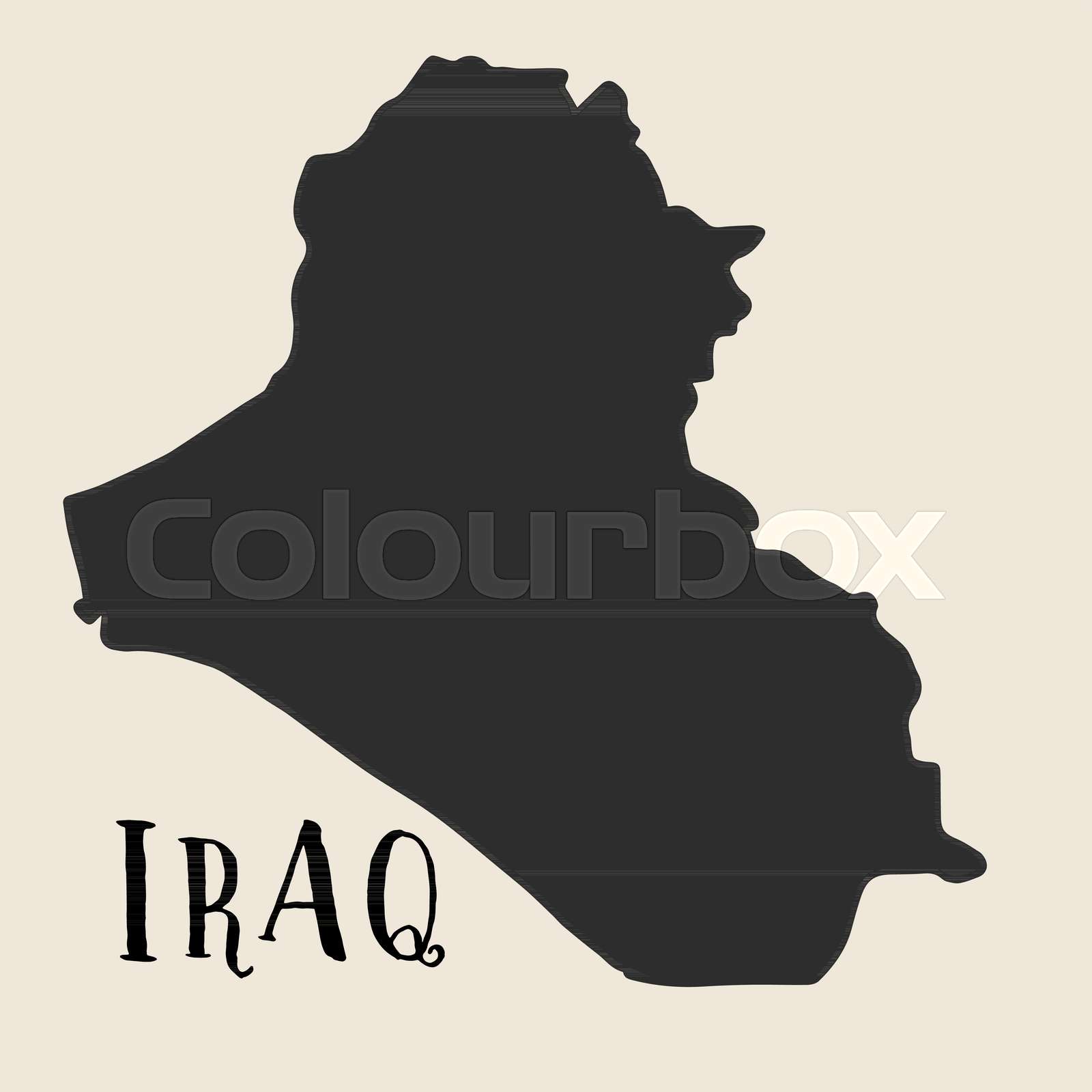 Doodle Freehand map sketch of Iraq ,Vector Illustration | Stock vector ...