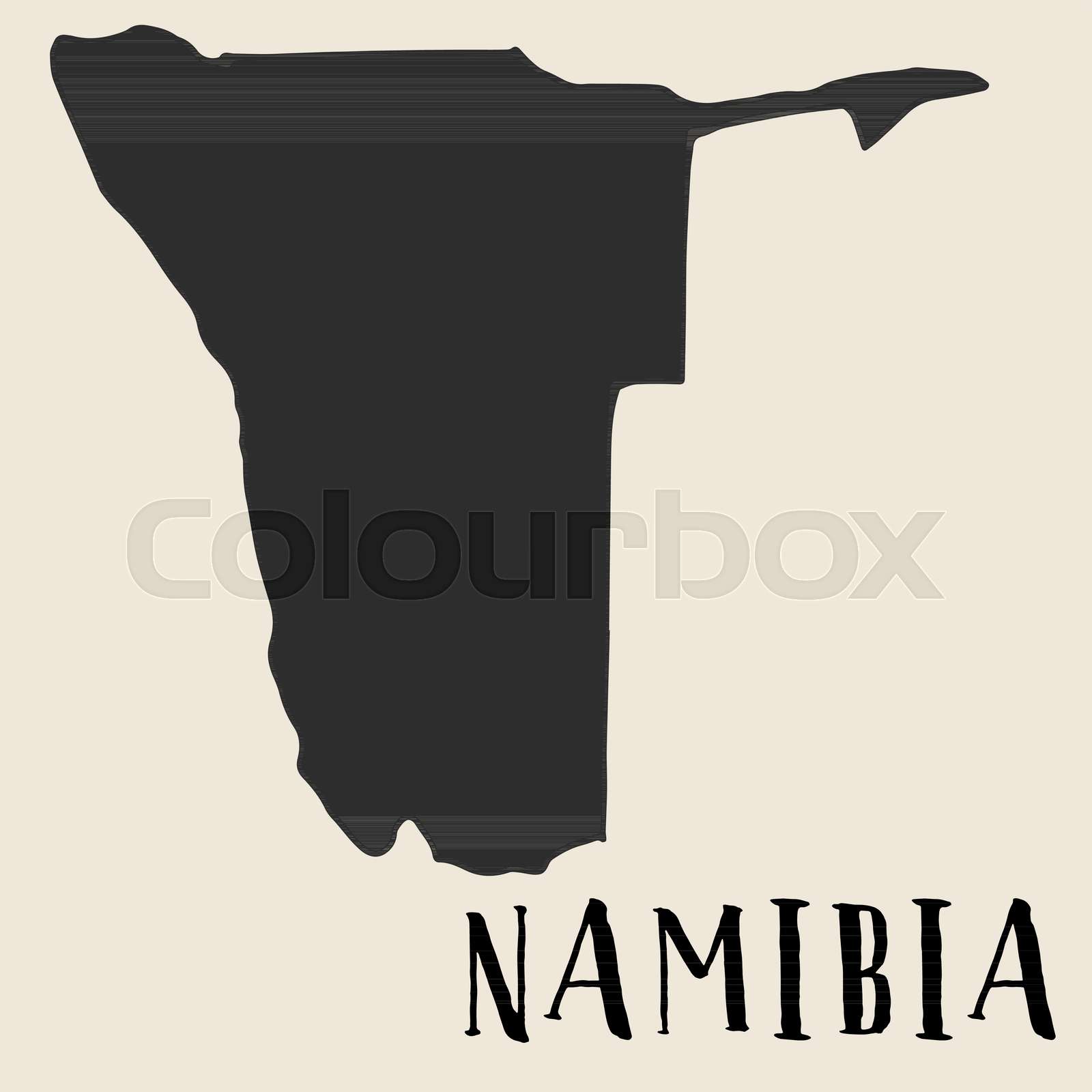 Doodle Freehand map sketch of Namibia ,Vector Illustration | Stock ...