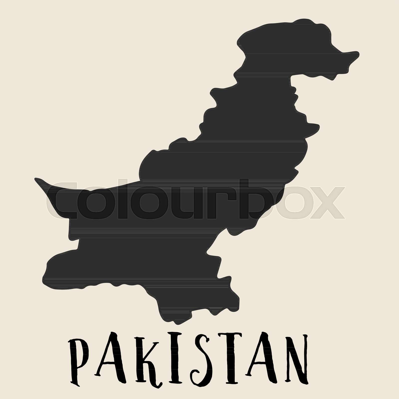 Doodle Freehand map sketch of Pakistan ,Vector Illustration | Stock ...