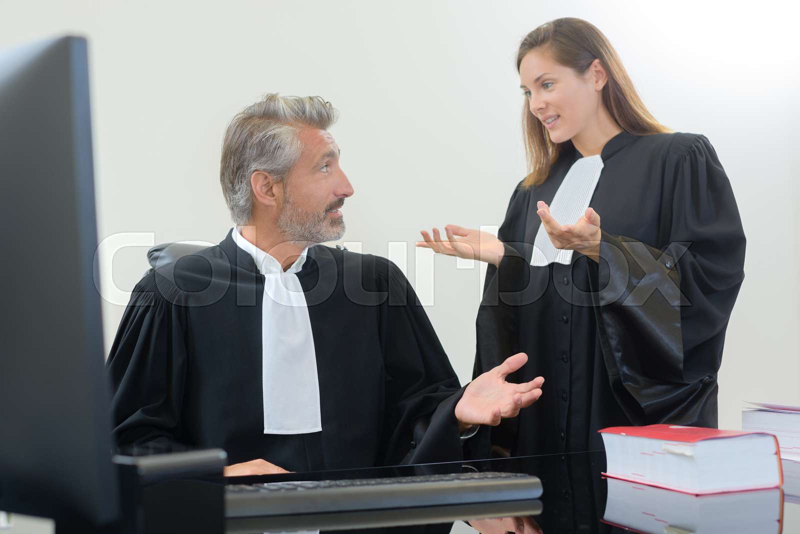 lawyers having arguments | Stock image | Colourbox