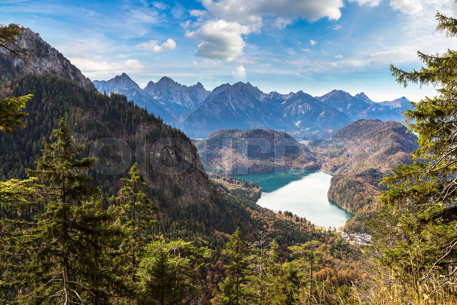 Alps and lakes in Germany | Stock image | Colourbox