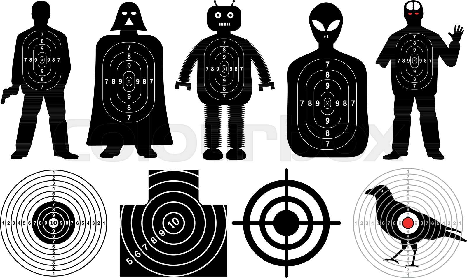 Target for shooting | Stock vector | Colourbox
