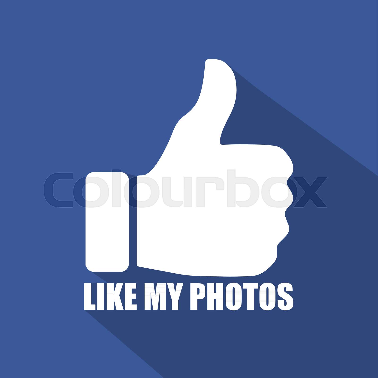 Like My Photos Flat Background | Stock vector | Colourbox