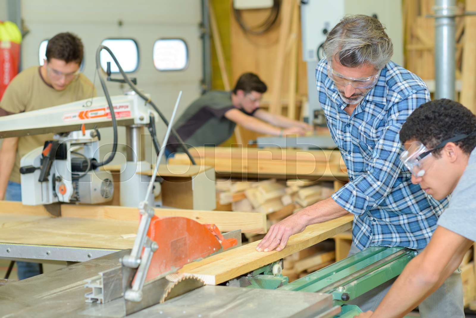 carpentry class | Stock image | Colourbox