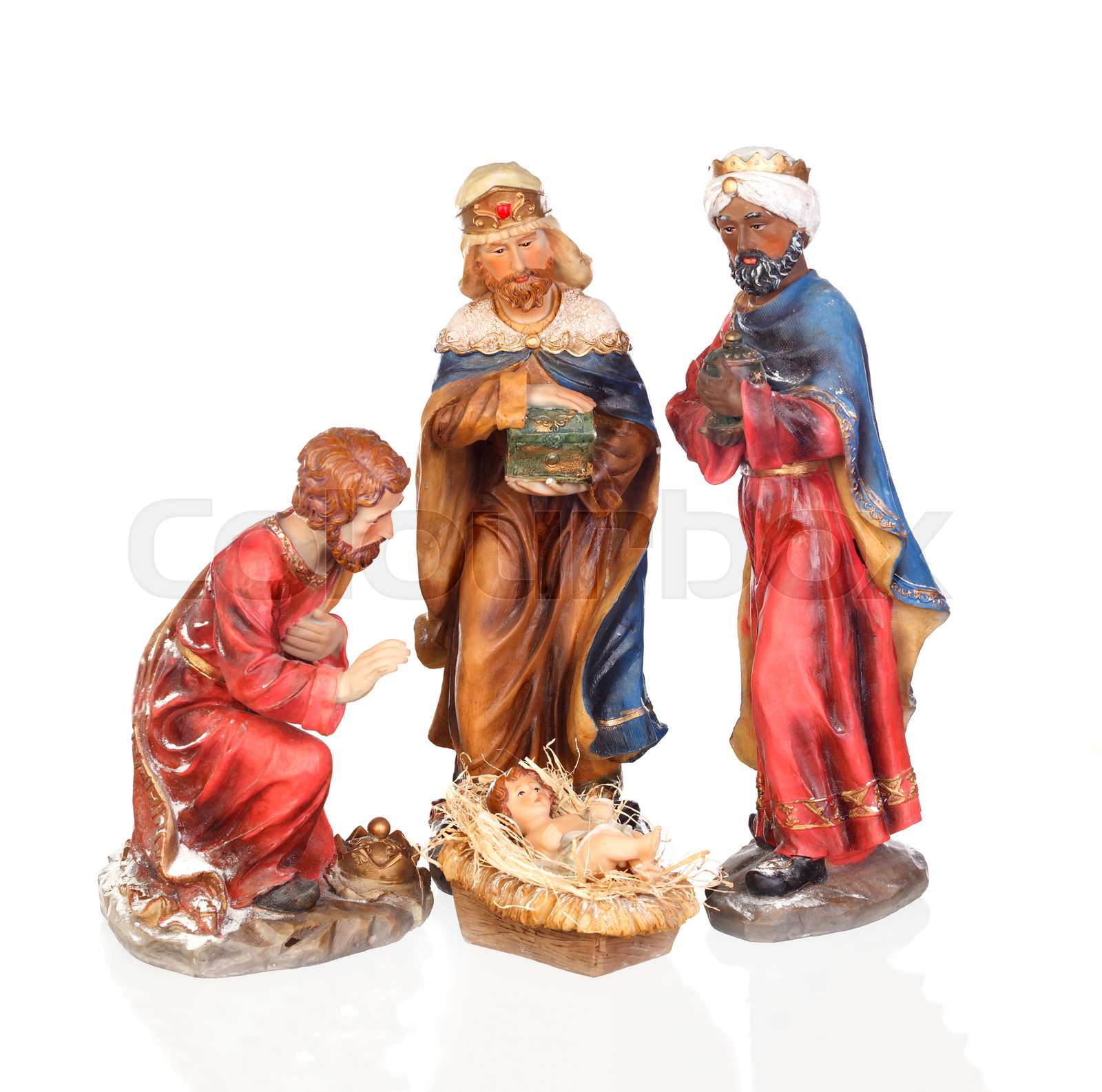 The three wise men and baby Jesus | Stock image | Colourbox
