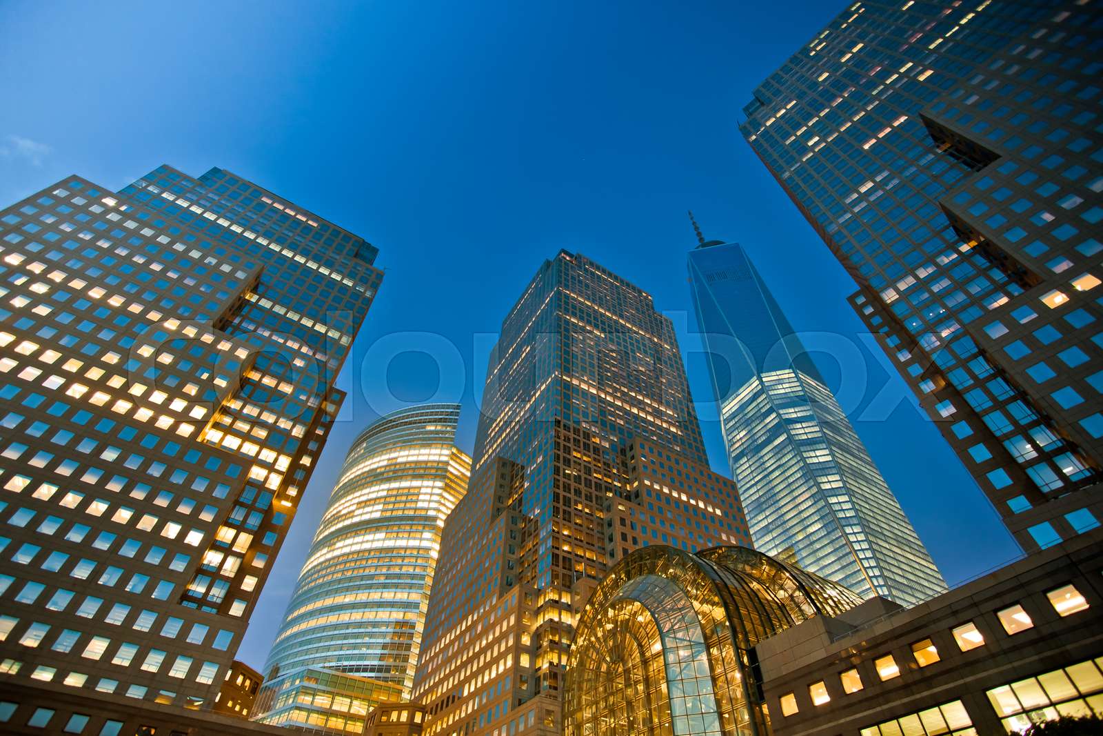 Buildings night view | Stock image | Colourbox