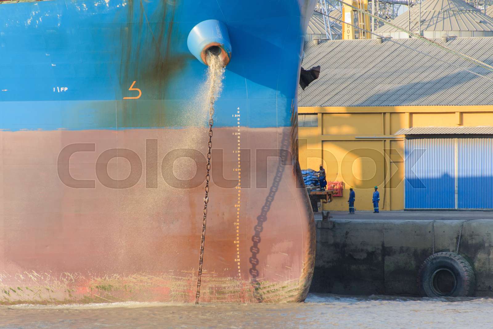 Cargo ship bow | Stock image | Colourbox