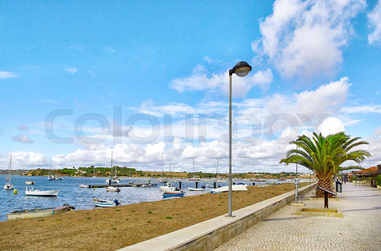 Fishermens boats in Alvor city | Stock image | Colourbox