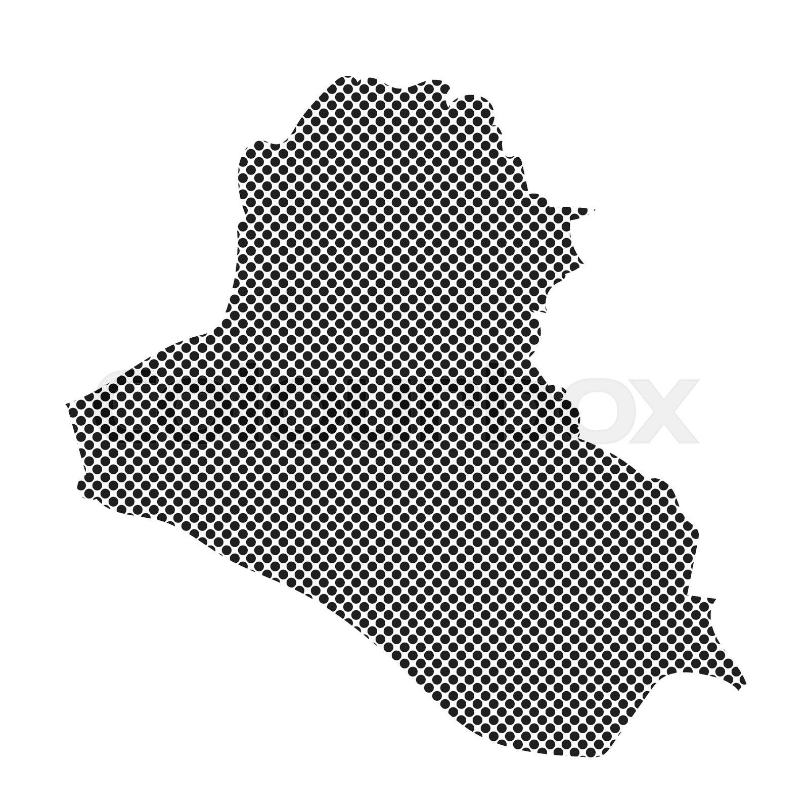Iraq map | Stock vector | Colourbox