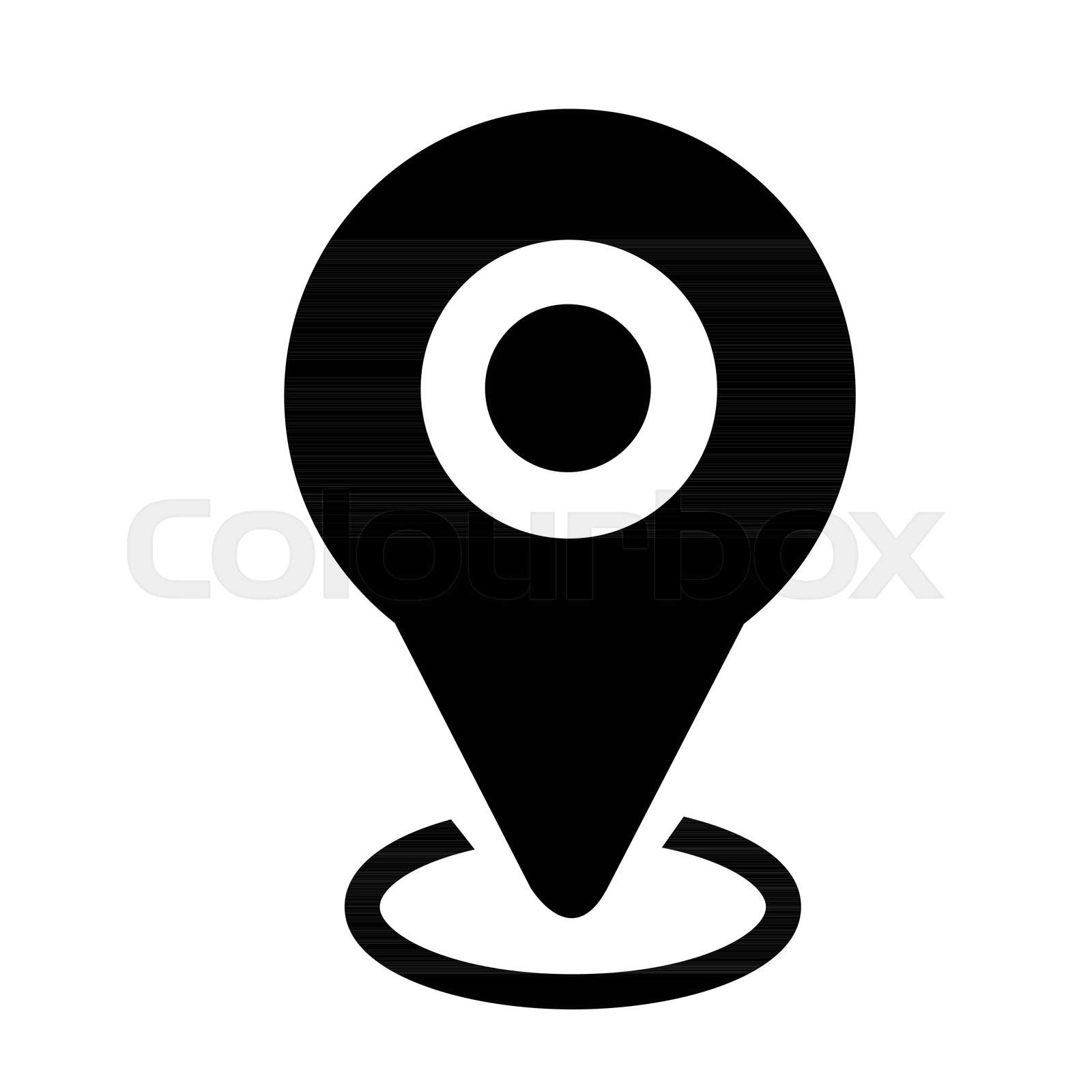 ort, nadel, aufkleber | Stock-Vektor | Colourbox