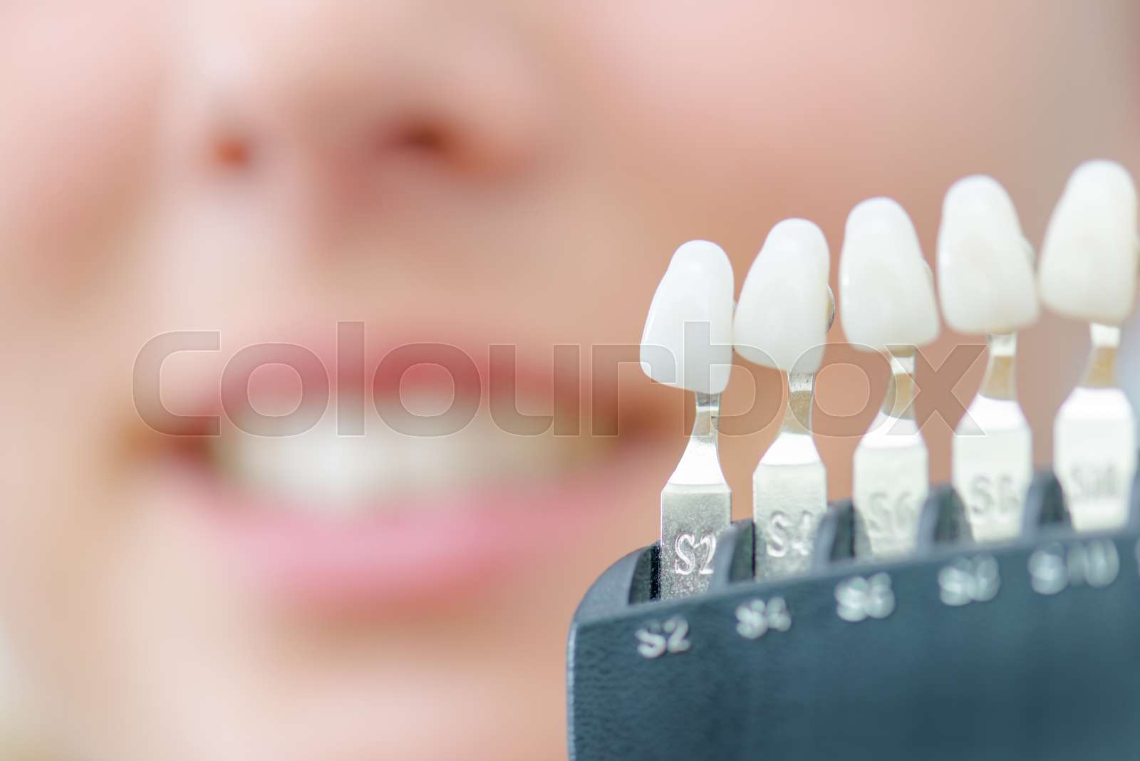 set of false teeth | Stock image | Colourbox
