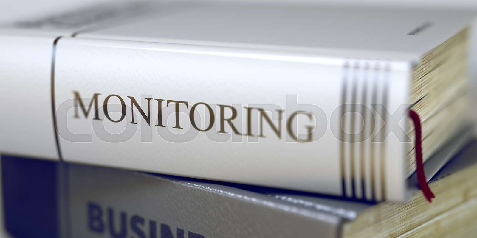 Monitoring - Book Title. 3D. | Stock image | Colourbox