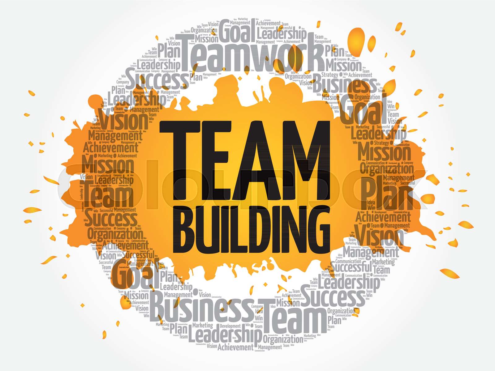 Team Building word cloud collage | Stock vector | Colourbox