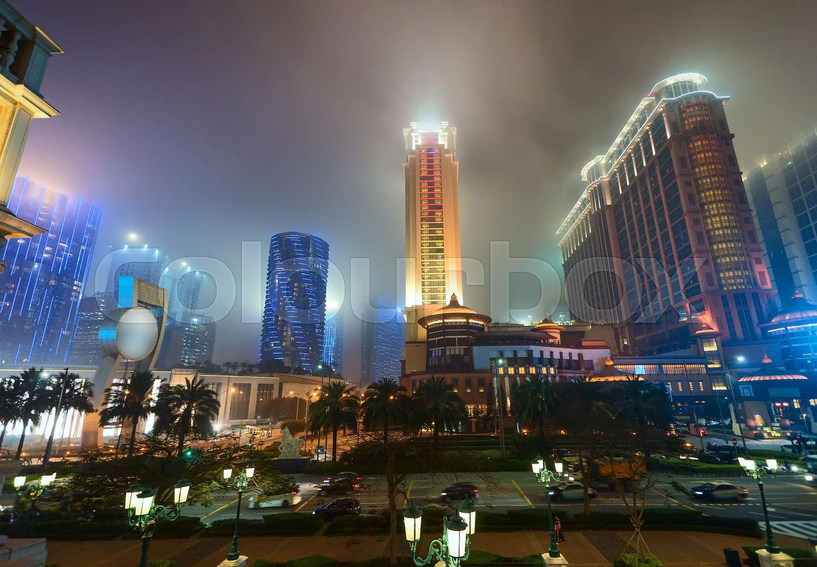 Skyscrapers at Macau luxury resort of Macao | Stock image | Colourbox