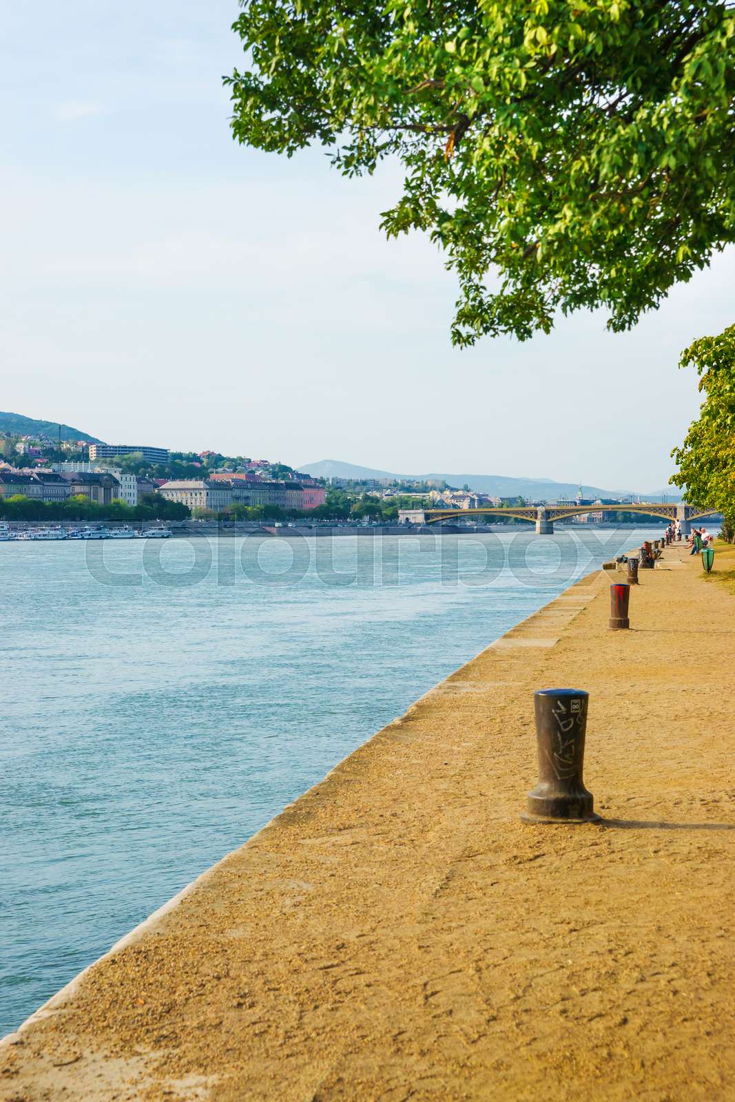 Danube River and promenade in Budapest Hungary | Stock image | Colourbox