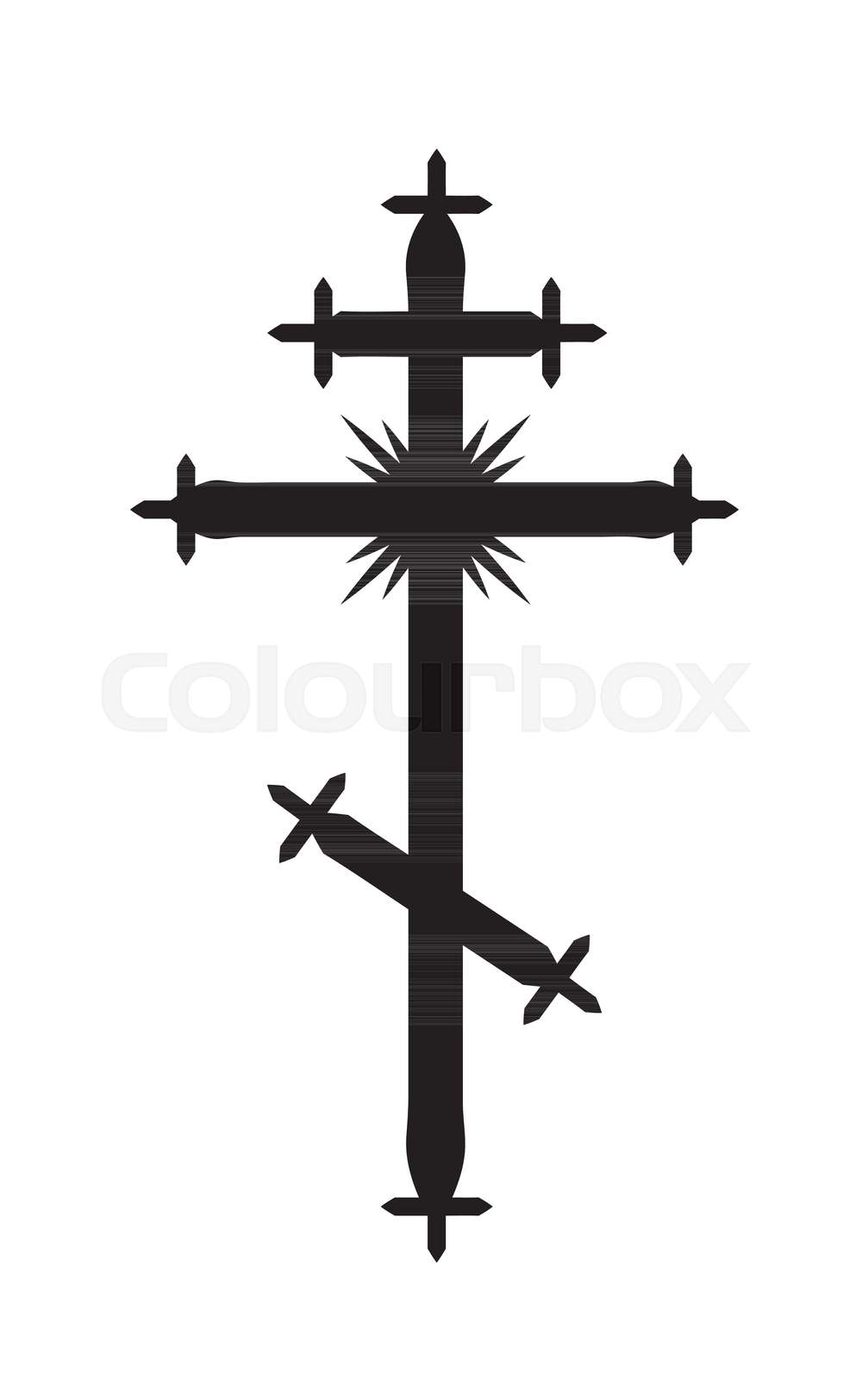 The Greek-Catholic Orthodox Cross | Stock vector | Colourbox