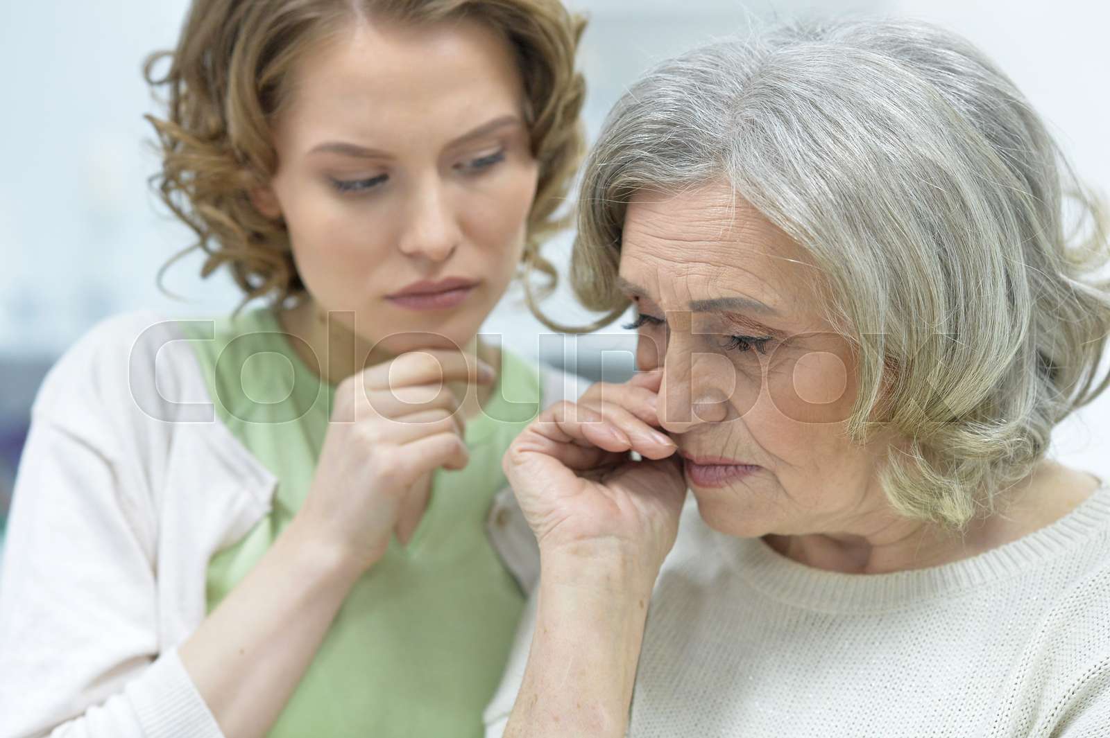 two sad women | Stock image | Colourbox