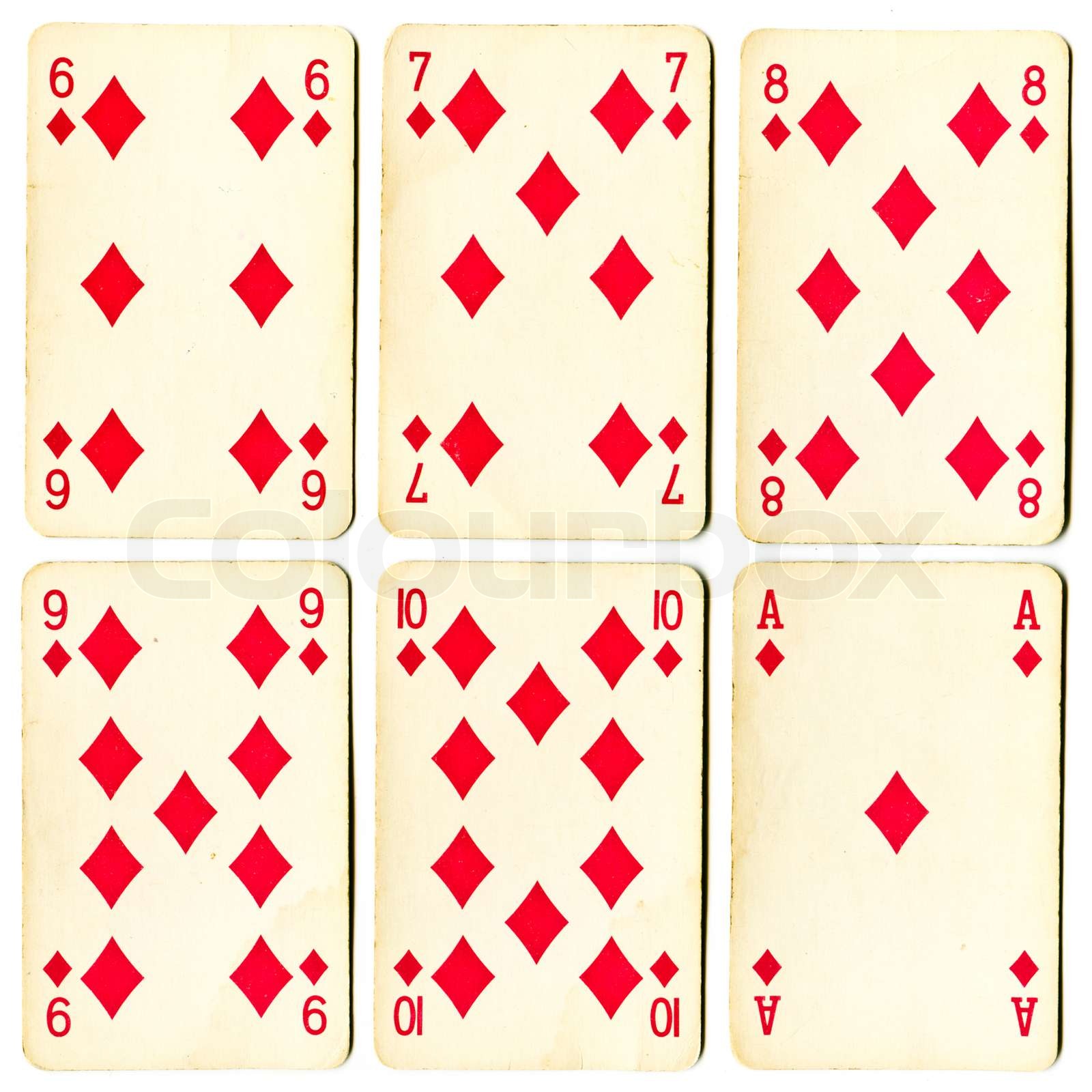 Karten -Sammlung auf einem weißen Hintergrund | Stock Bild | Colourbox