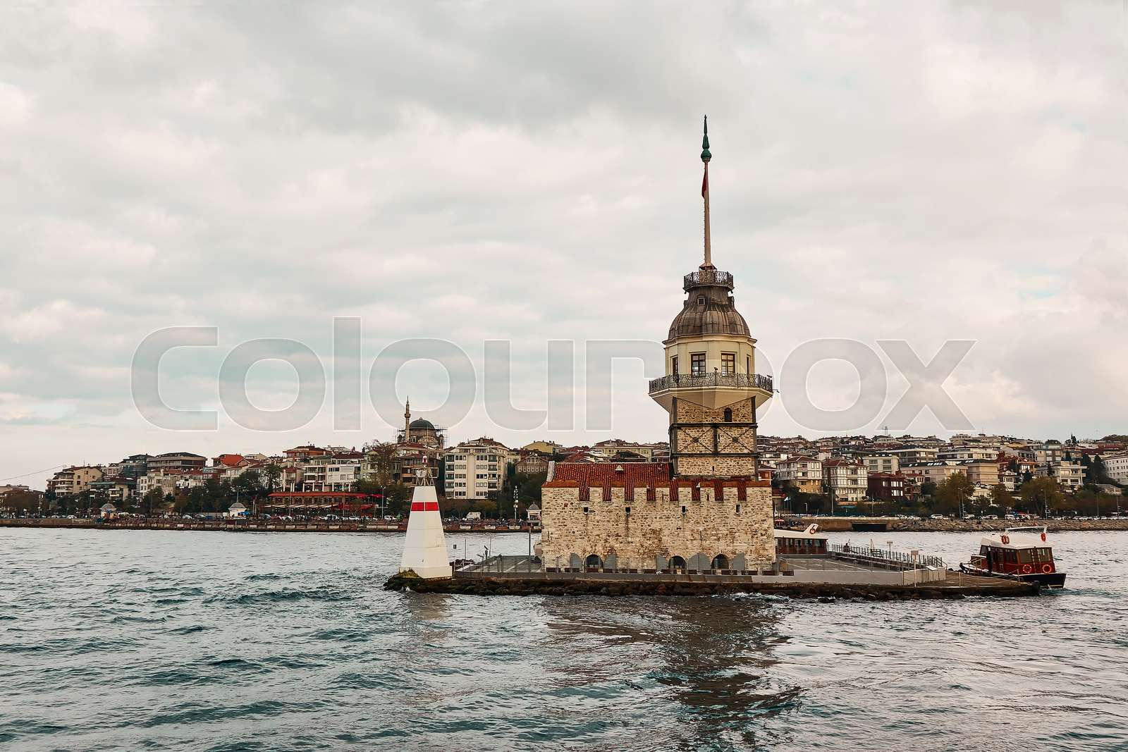 Maiden's Tower, Kiz Kulesi in istanbul,Turkey | Stock image | Colourbox
